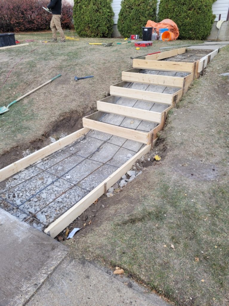 Precast Concrete Steps Edmonton - The Concrete Doctors